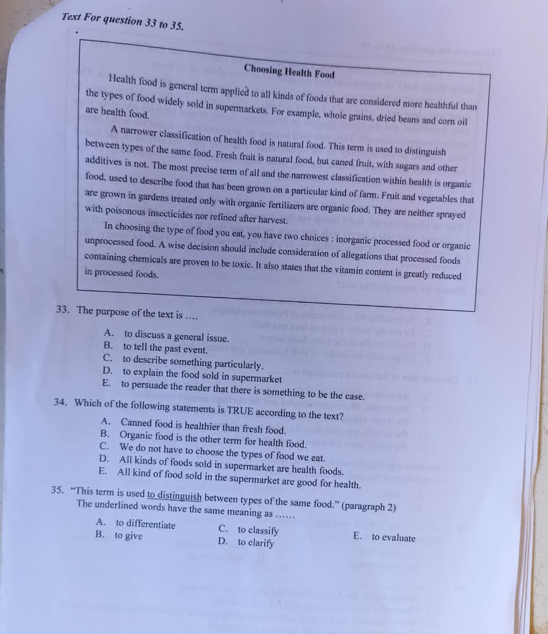 33. The purpose of the text is ... A. to | StudyX