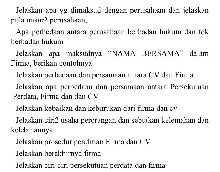 Jelaskan apa yg dimaksud dengan perusahaan | StudyX
