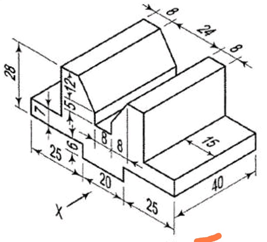The image shows a 3D drawing of a mechanical | StudyX