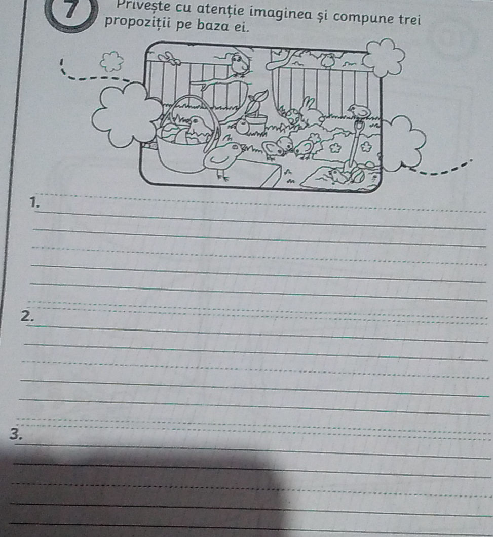 Privește cu atenție imaginea și compune trei | StudyX