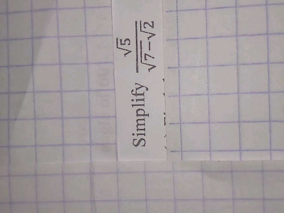 Simplify the expression: | StudyX