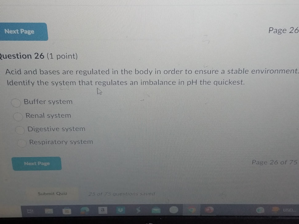 Question 26 (1 point) Acid and bases are | StudyX
