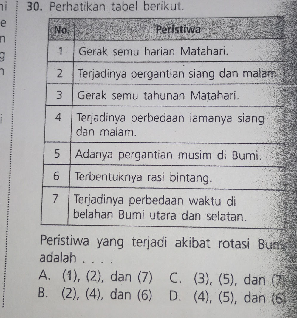 Perhatikan tabel berikut. | No. | Peristiwa | StudyX