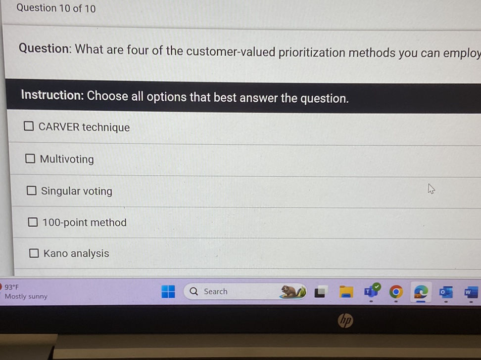 Question: What are four of the | StudyX