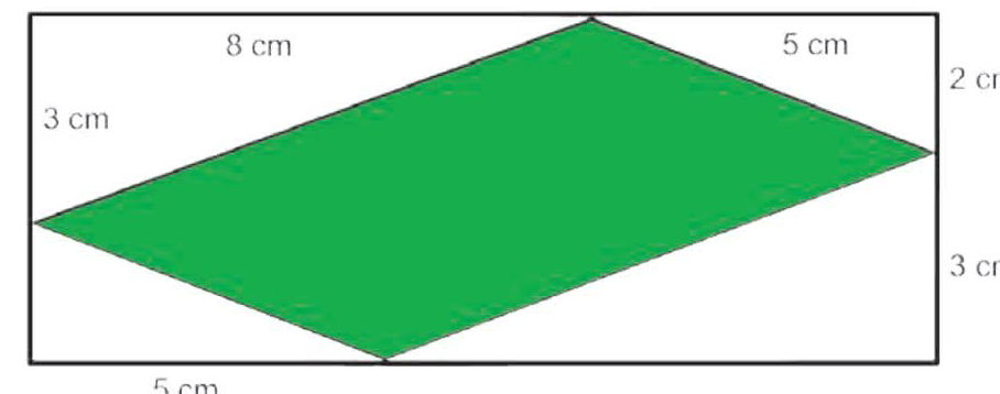 The image shows a green parallelogram inside | StudyX