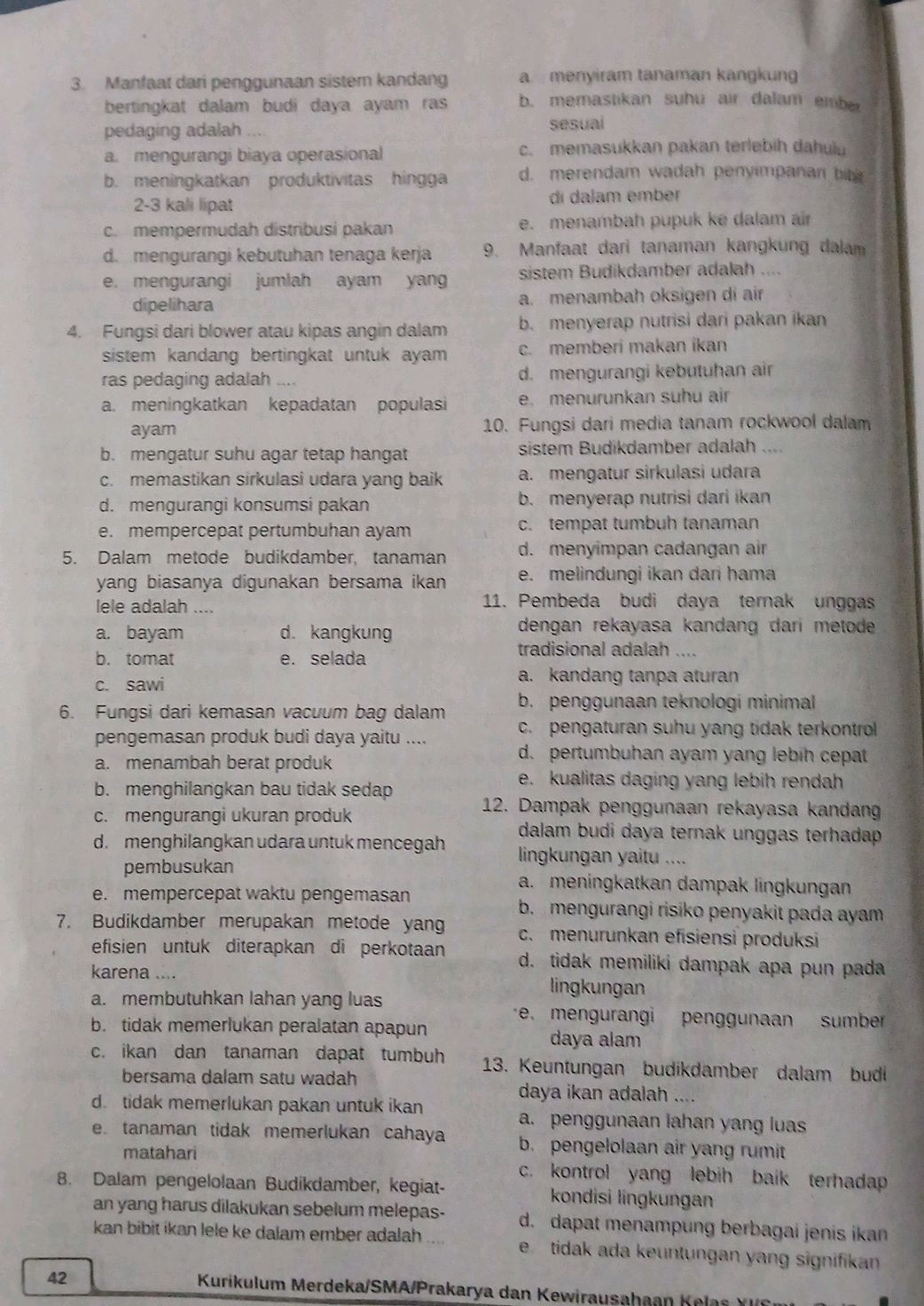 3. Manfaat dari penggunaan sistem kandang | StudyX