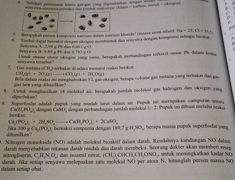 5. Berapakah persen komposisi natrium dalam | StudyX