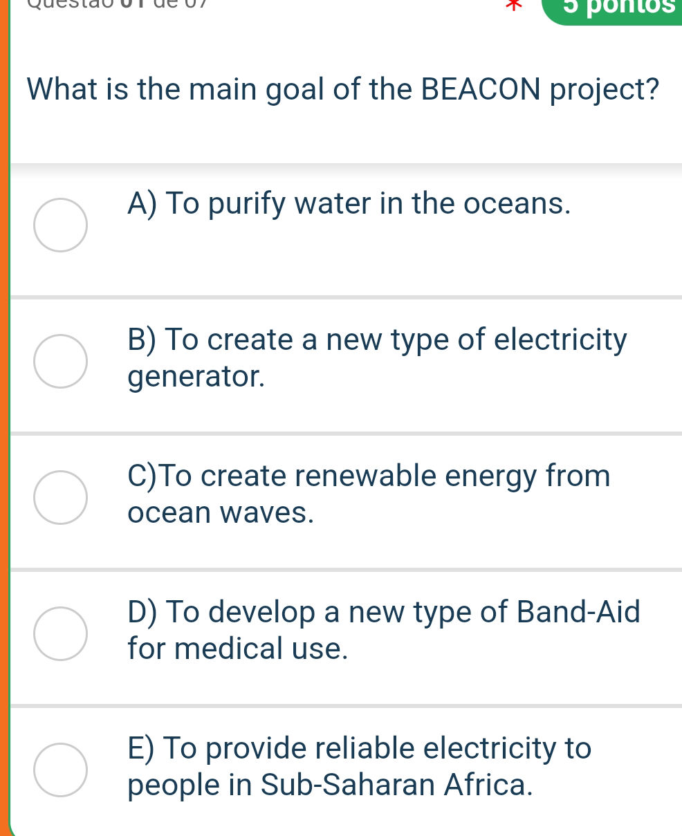 What is the main goal of the BEACON project? | StudyX