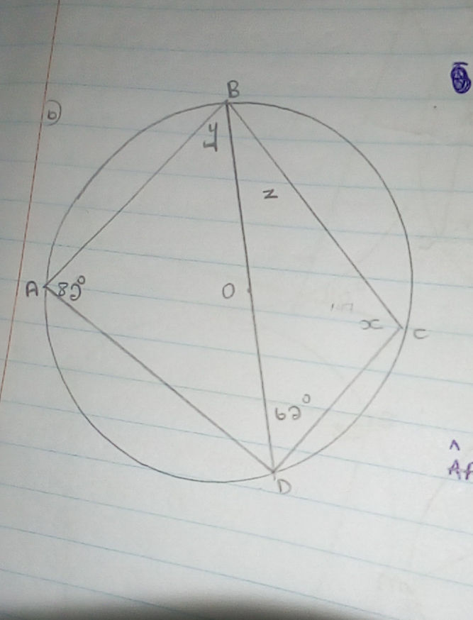 The image shows a circle with inscribed | StudyX