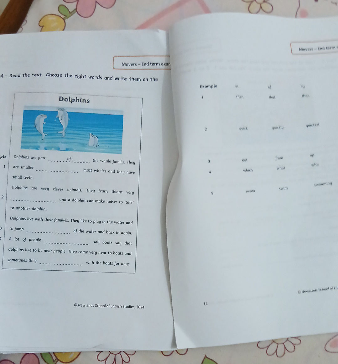4 - Read the text. Choose the right words | StudyX