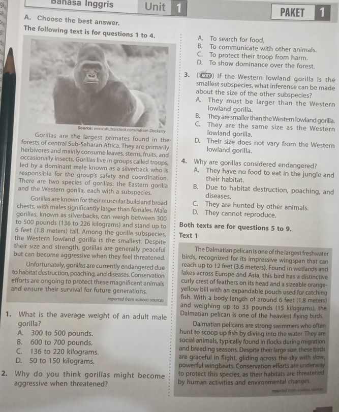 Choose the best answer. The following text | StudyX