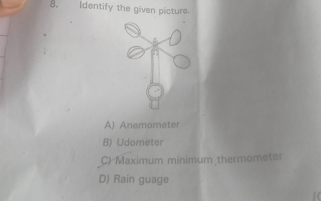 8. Identify the given picture. A) | StudyX