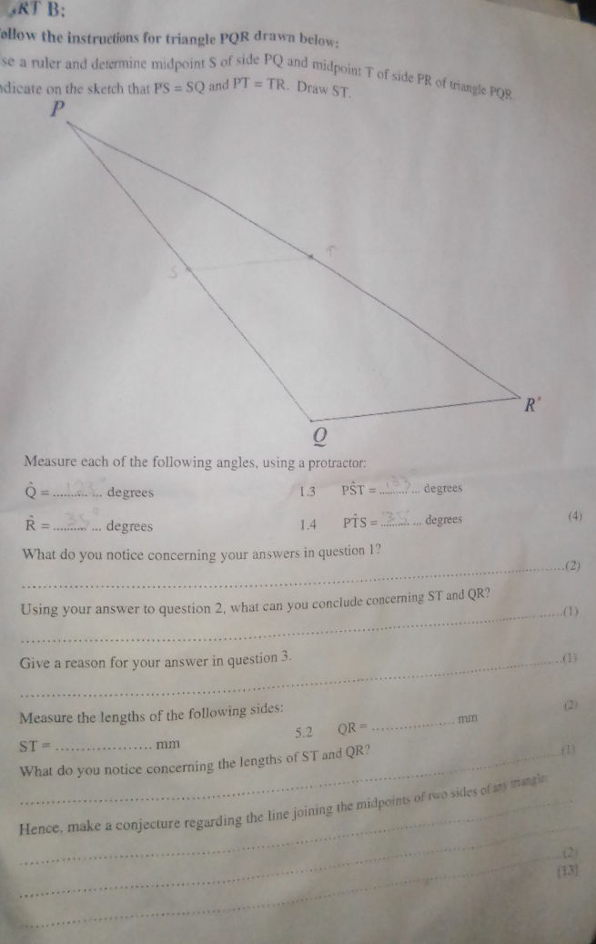 Measure each of the following angles, using | StudyX