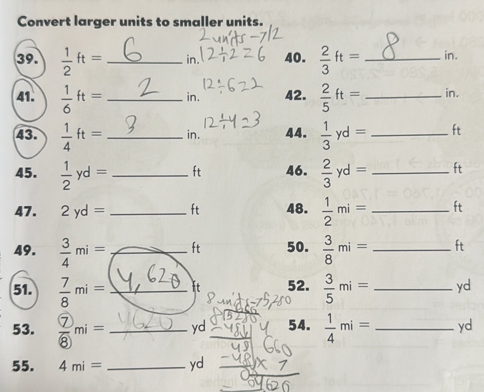 Convert larger units to smaller units. 39. $ | StudyX
