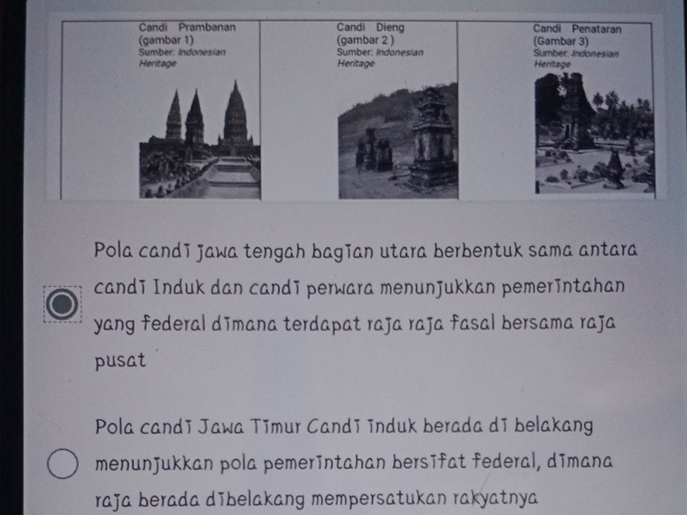 Pola candi Jawa tengah bagian utara | StudyX