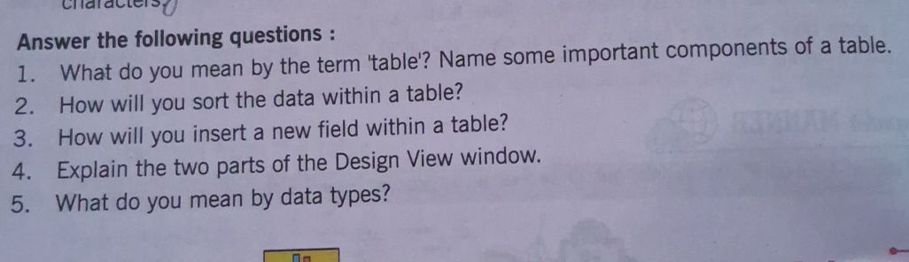 Answer the following questions : 1. What do | StudyX