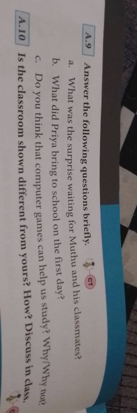 A.9 Answer the following questions briefly. | StudyX