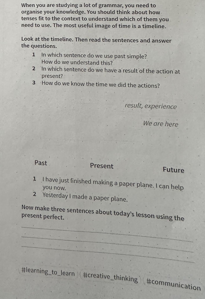 Look at the timeline. Then read the | StudyX