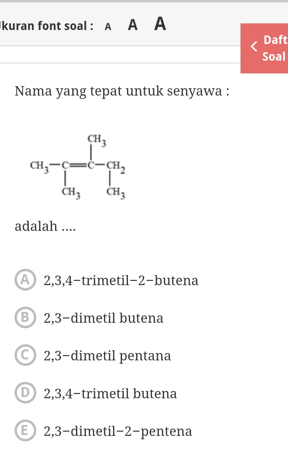 Nama yang tepat untuk senyawa : ``` CH3 | StudyX