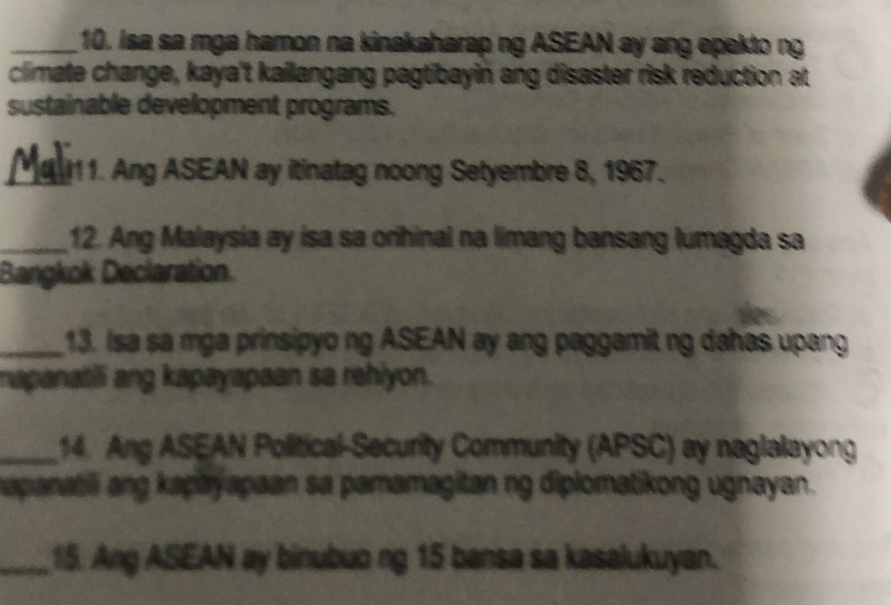 10. Isa sa mga hamon na kinakaharap ng ASEAN | StudyX