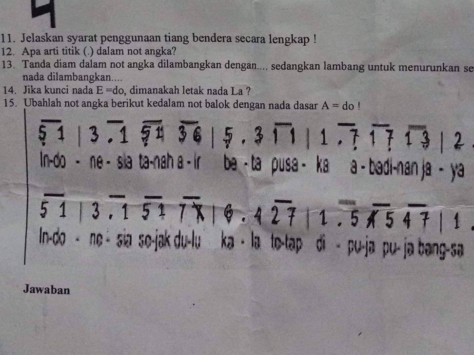 11. Jelaskan syarat penggunaan tiang bendera | StudyX