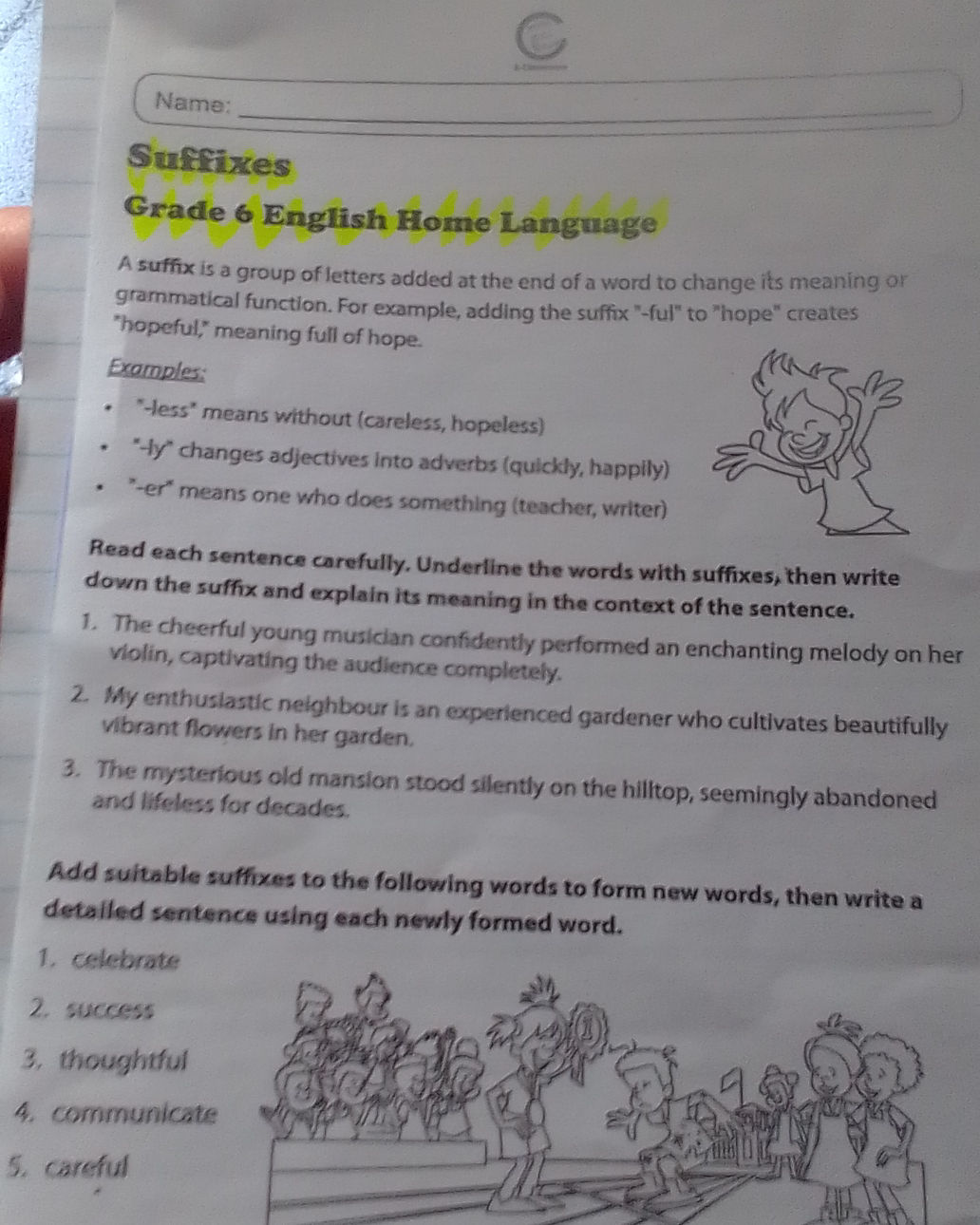 Read each sentence carefully. Underline the | StudyX