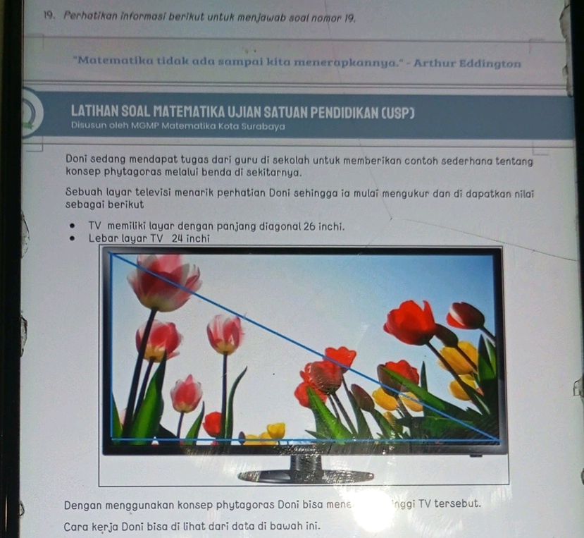 19. Perhatikan informasi berikut untuk | StudyX