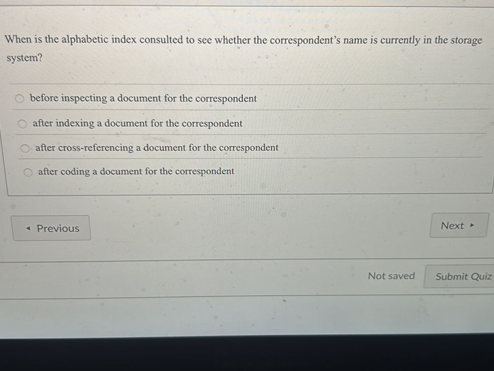 When is the alphabetic index consulted to