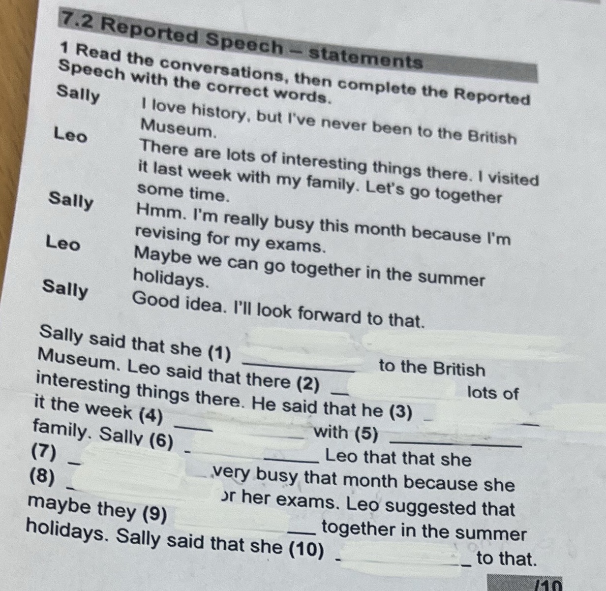 1 Read the conversations, then complete the | StudyX