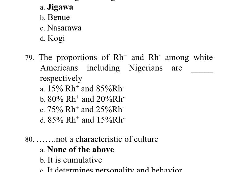 79. The proportions of Rh+ and Rh- among | StudyX