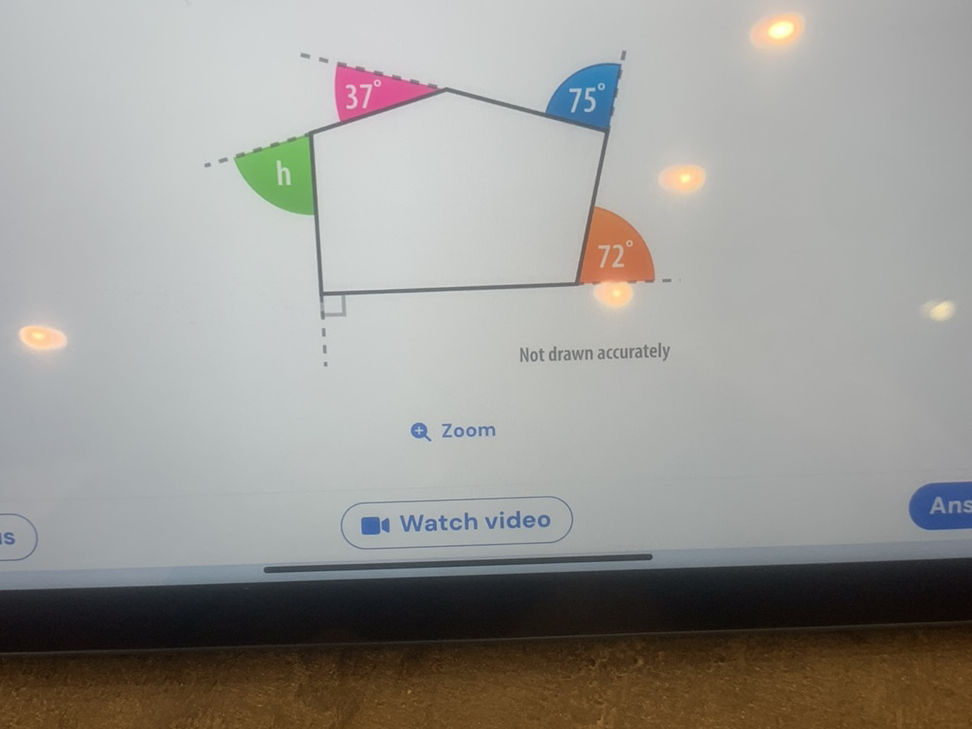 The image shows a polygon with several | StudyX