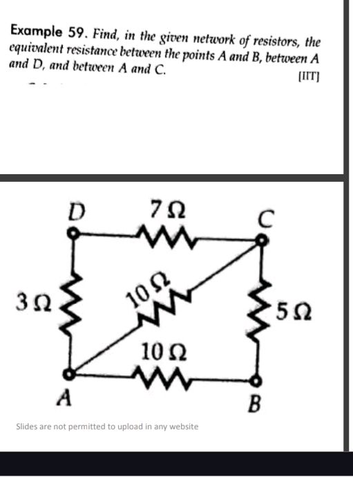 Example 59. Find, in the given network of | StudyX