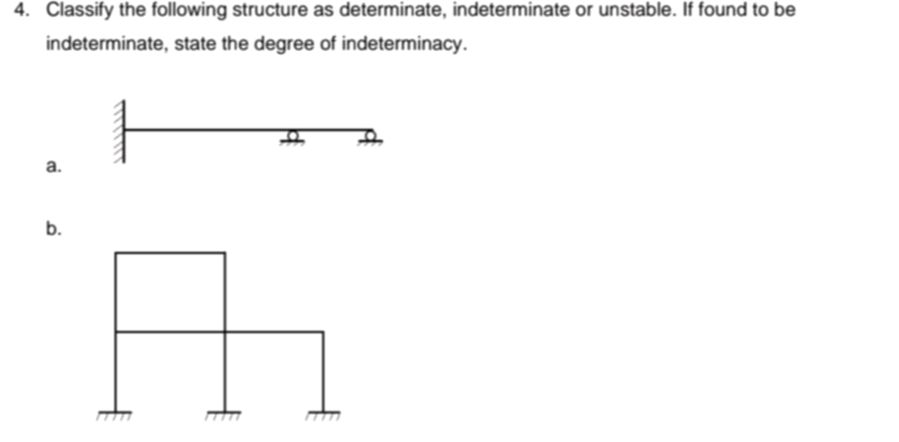 4. Classify the following structure as | StudyX