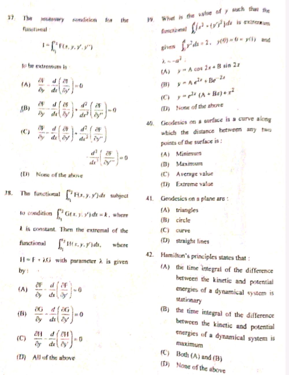 37. The necessary condition for the | StudyX