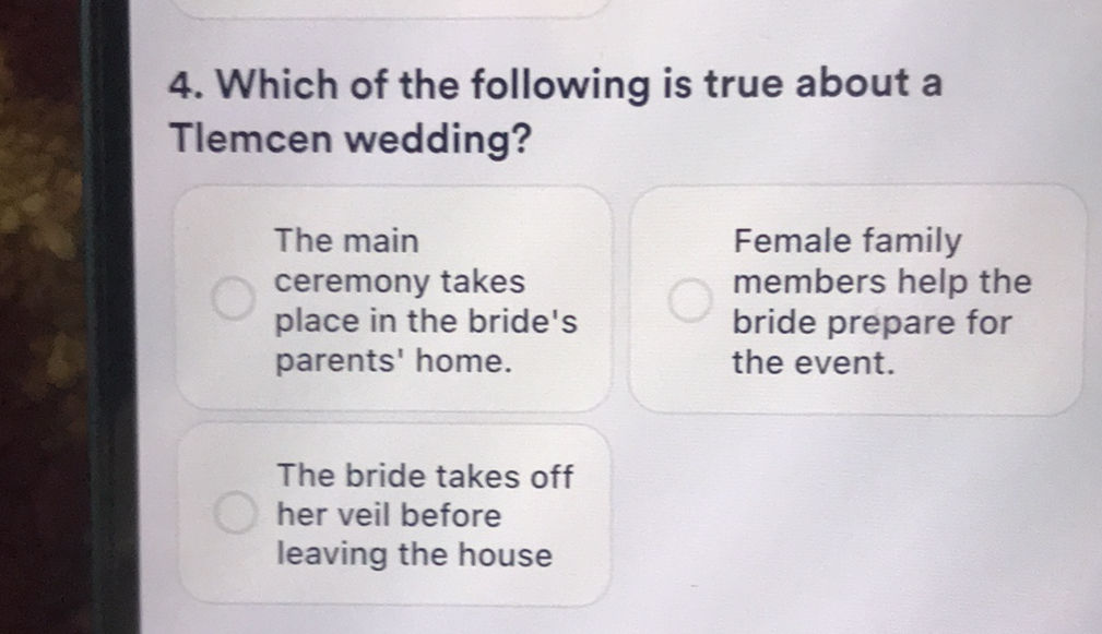 4. Which of the following is true about a | StudyX