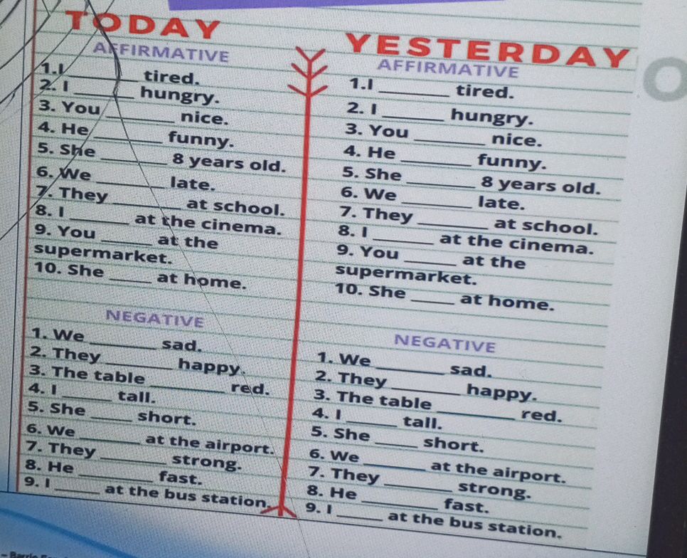Complete the sentences using the correct | StudyX