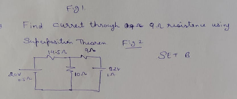 Find current through a 9Ω resistance using | StudyX