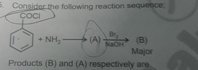 Consider the following reaction sequence; | StudyX