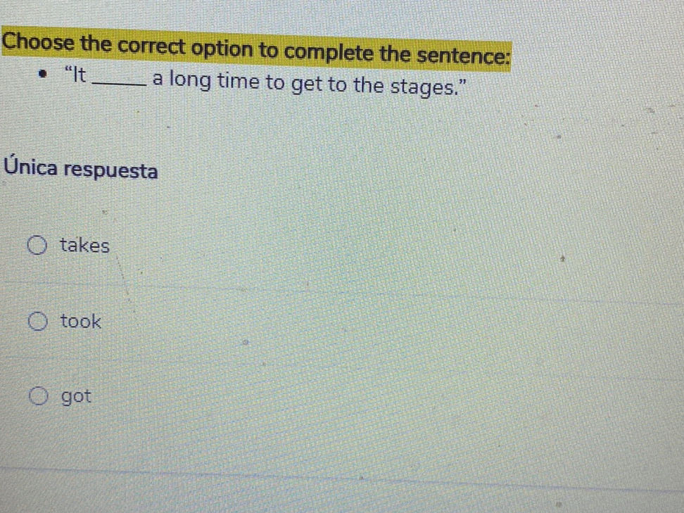 Choose the correct option to complete the | StudyX