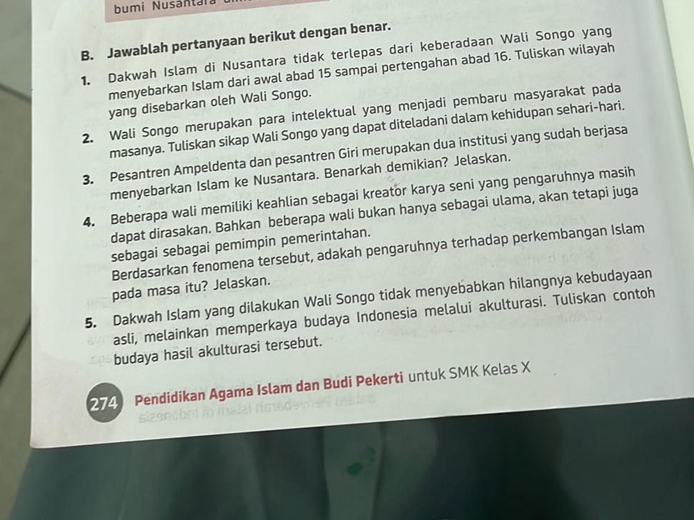 B. Jawablah pertanyaan berikut dengan benar. | StudyX