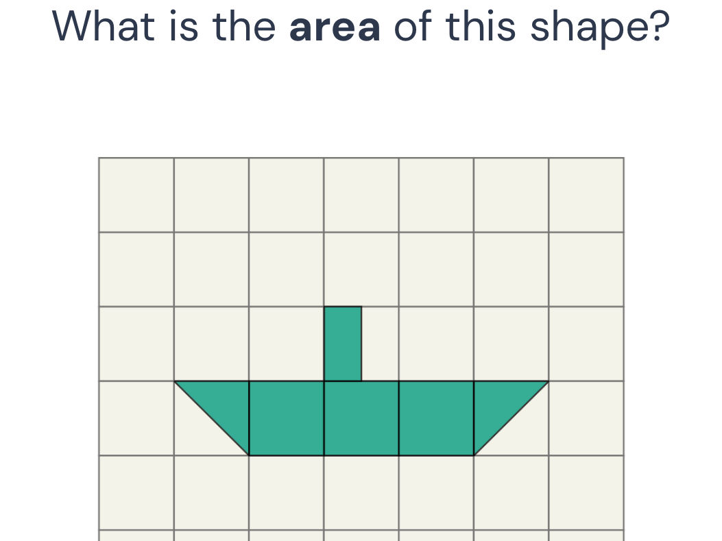 What is the area of this shape? The shape | StudyX