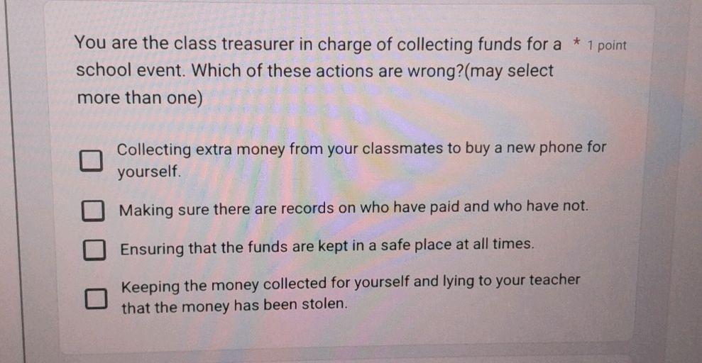 You are the class treasurer in charge of | StudyX