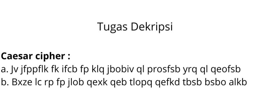 Caesar cipher : a. Jv jfppflk fk ifcb fp | StudyX