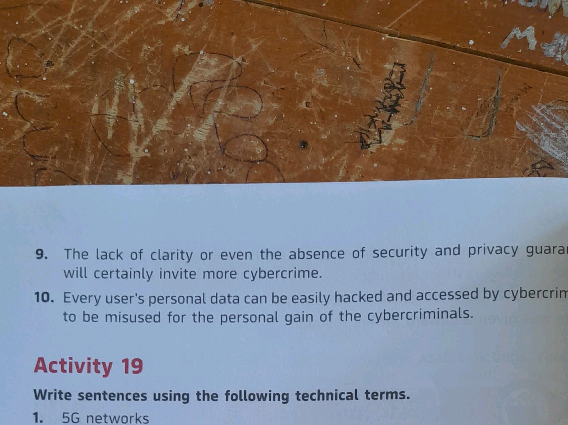 Write sentences using the following | StudyX