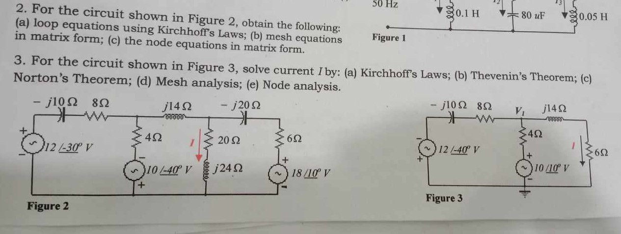 2. For the circuit shown in Figure 2, obtain | StudyX