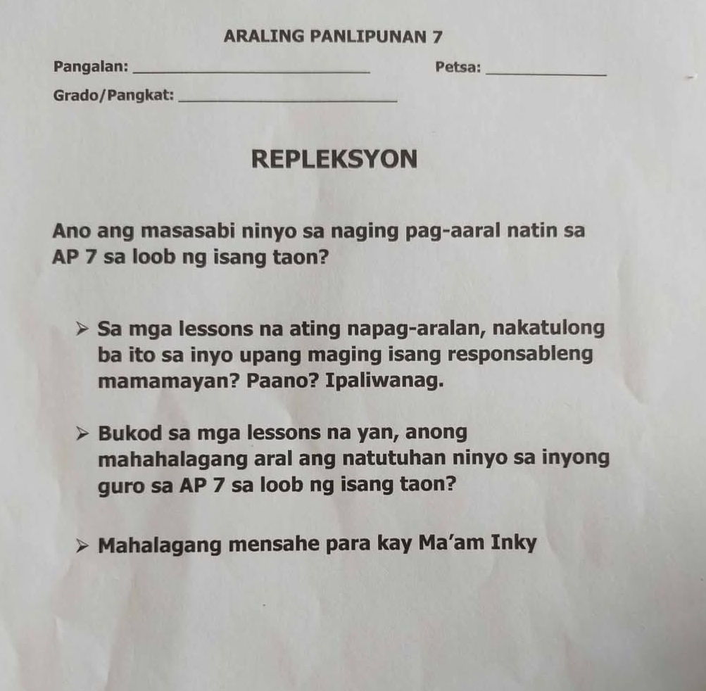 Ano ang masasabi ninyo sa naging pag-aaral | StudyX