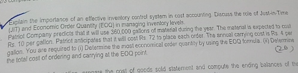 Explain the importance of an effective | StudyX