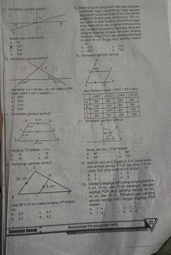 11. Perhatikan gambar berikut! ``` 2x A | StudyX