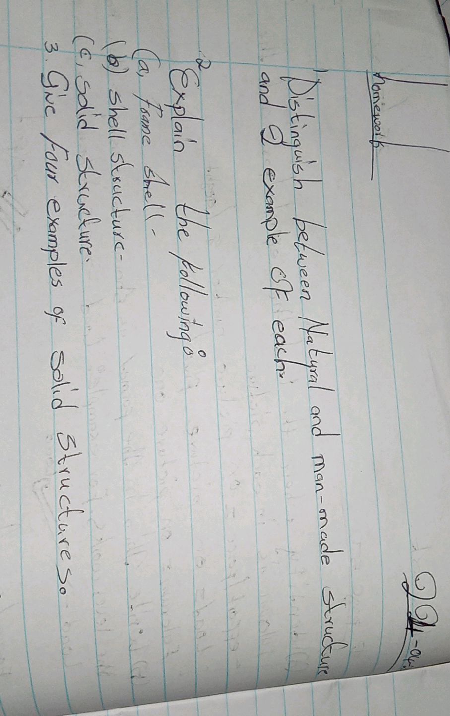 1. Distinguish between Natural and man-made | StudyX