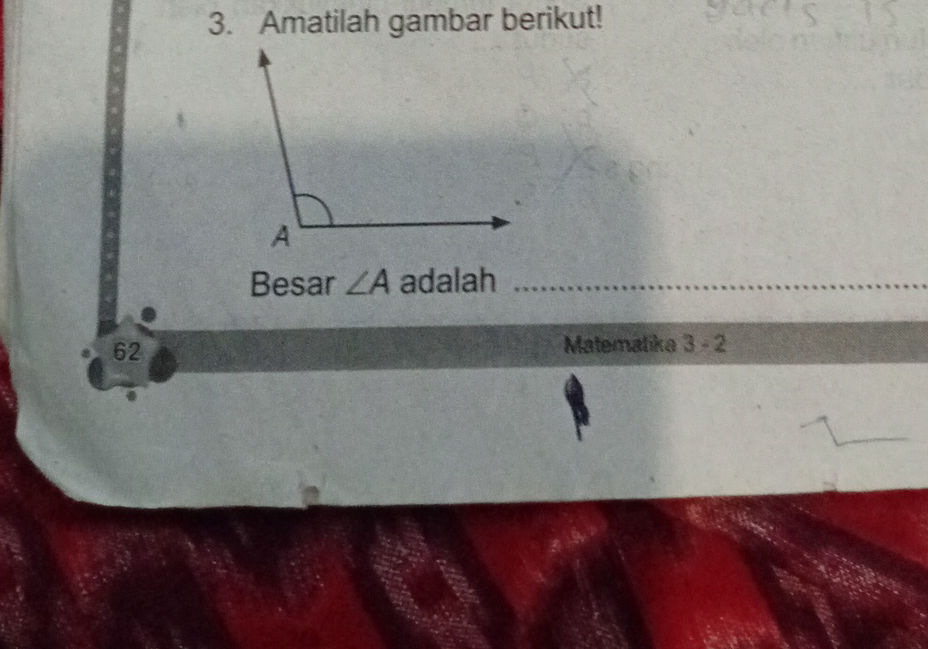 Perhatikan gambar berikut! Besar $ A$ | StudyX